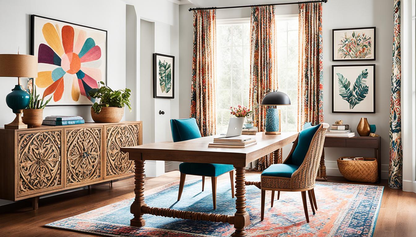 Elegant Bohemian Home Office Inspirations