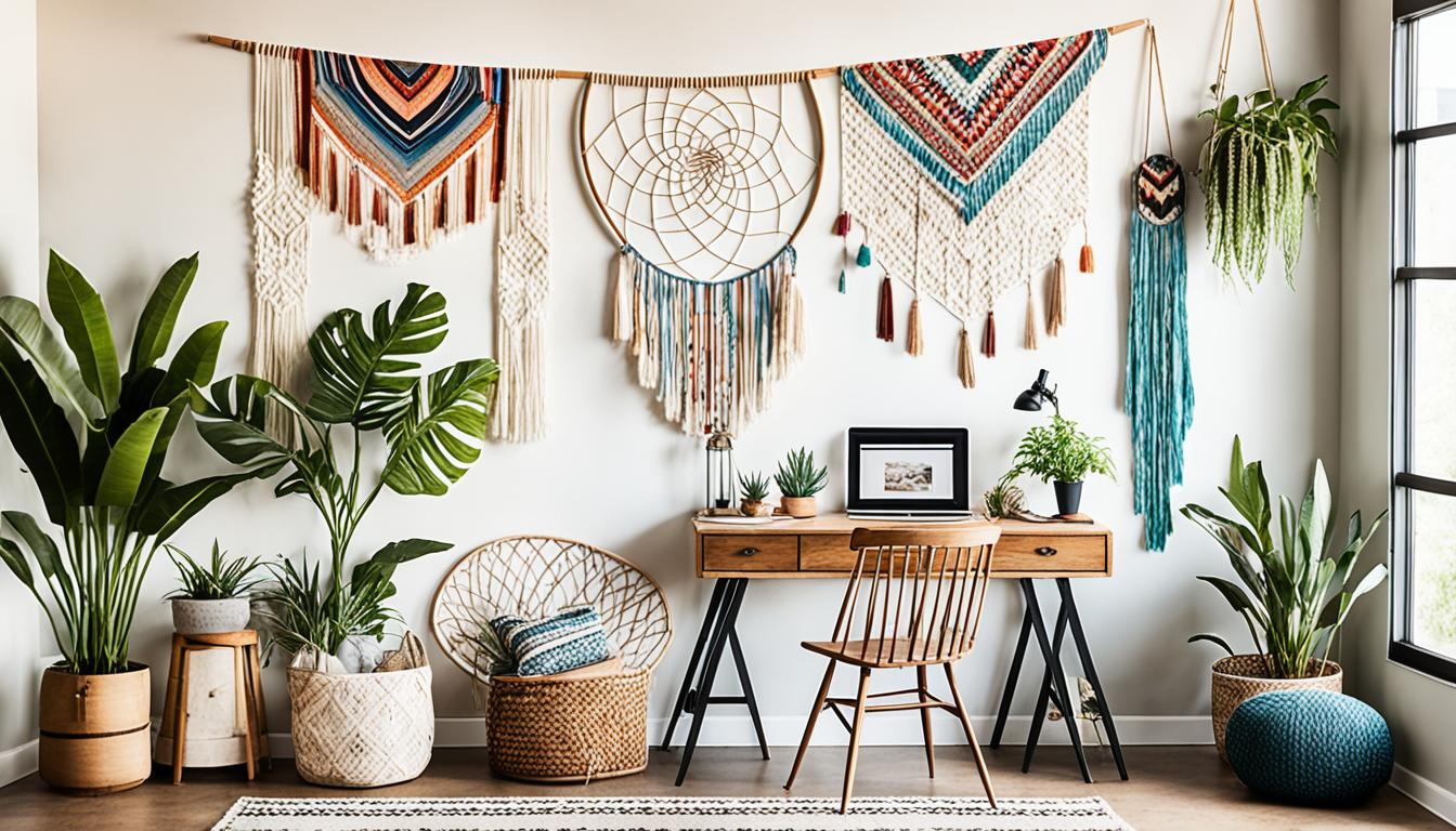 Create a Vibrant Boho Office Space