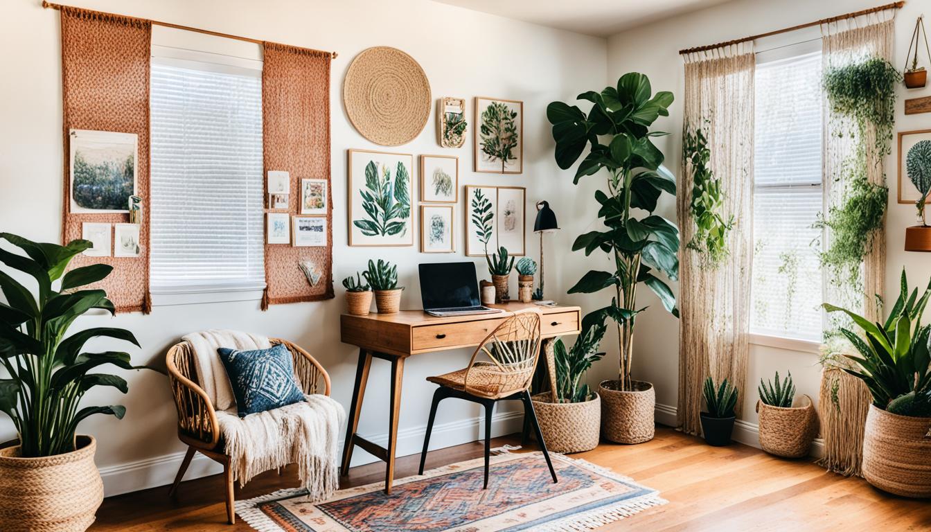 Boho Office Décor on a Budget