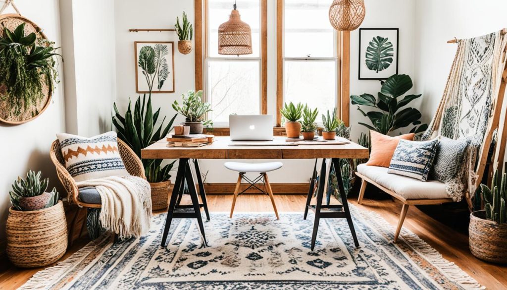 Bold and Beautiful Boho Office Designs
