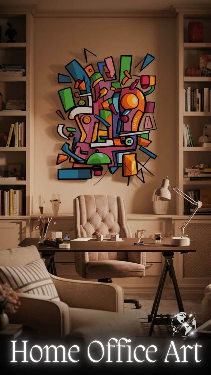 Inspiring Wall Art for a Cozy Home Office