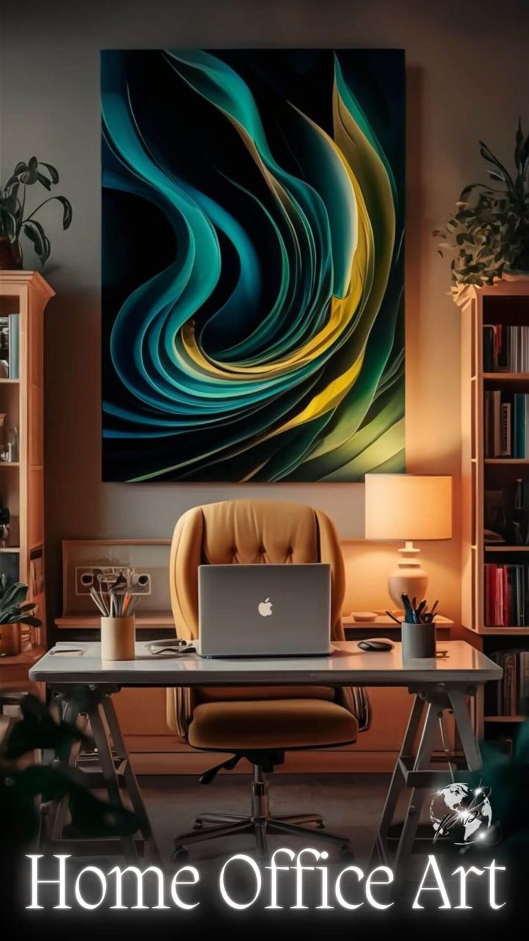 Inspiring Wall Art for a Cozy Home Office