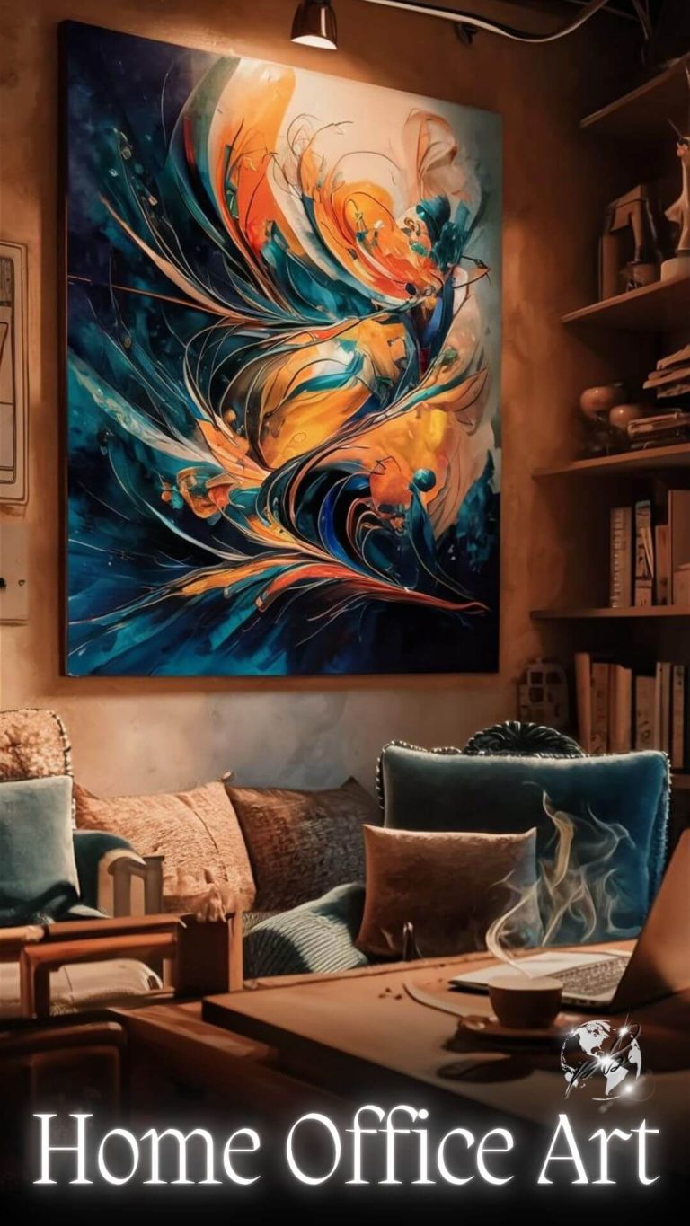 Inspiring Wall Art for a Cozy Home Office
