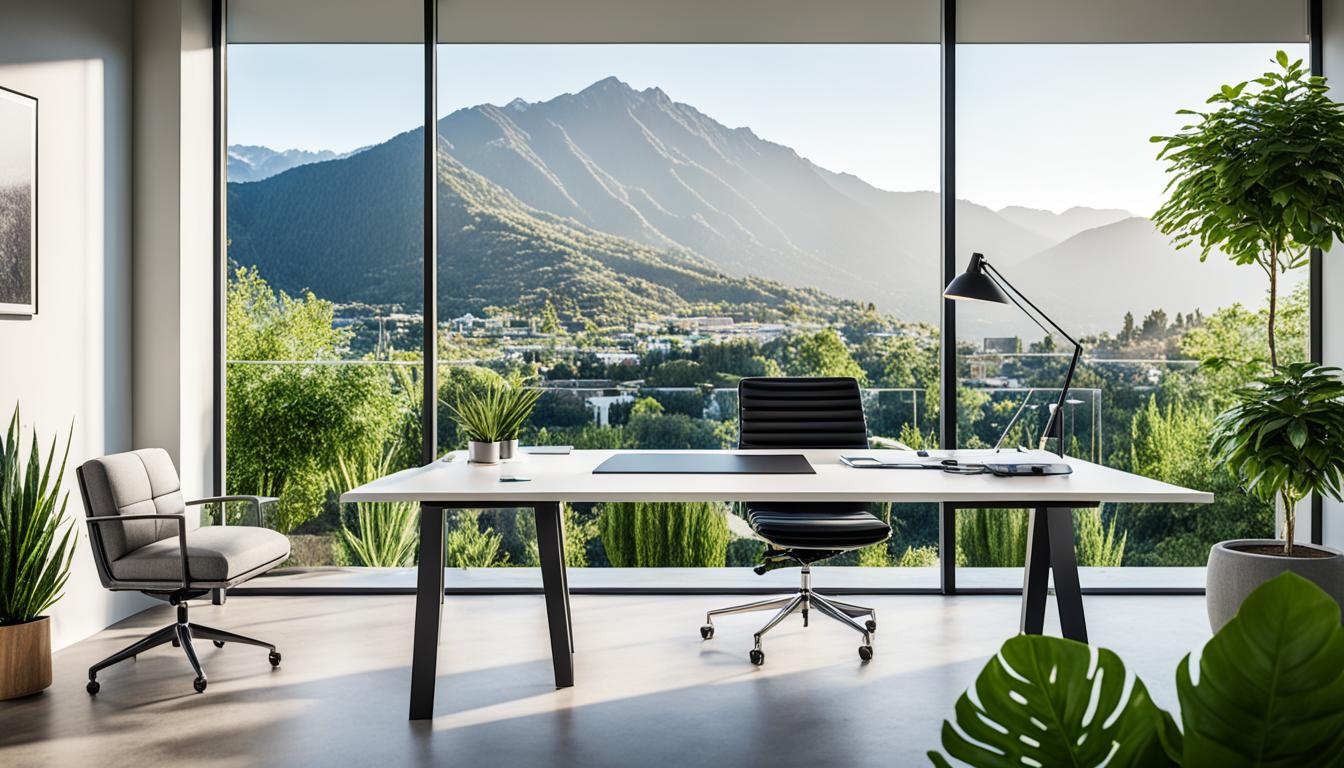Patio Home Office with a View