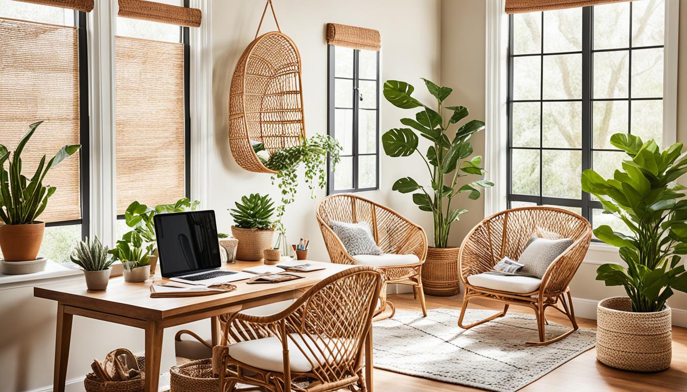 Cozy and Chic Boho Office Décor