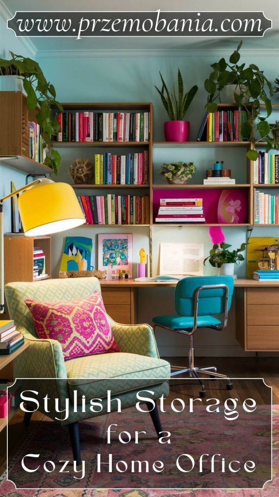 Stylish Storage for a Cozy Home Office