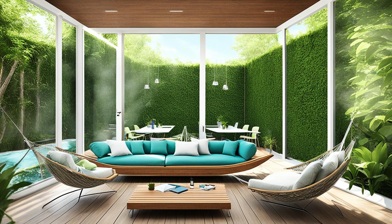 Tranquil Patio Home Office Designs