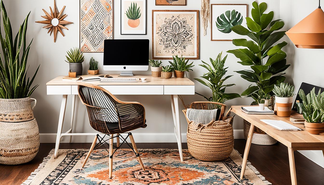 Boho Office Décor on a Budget