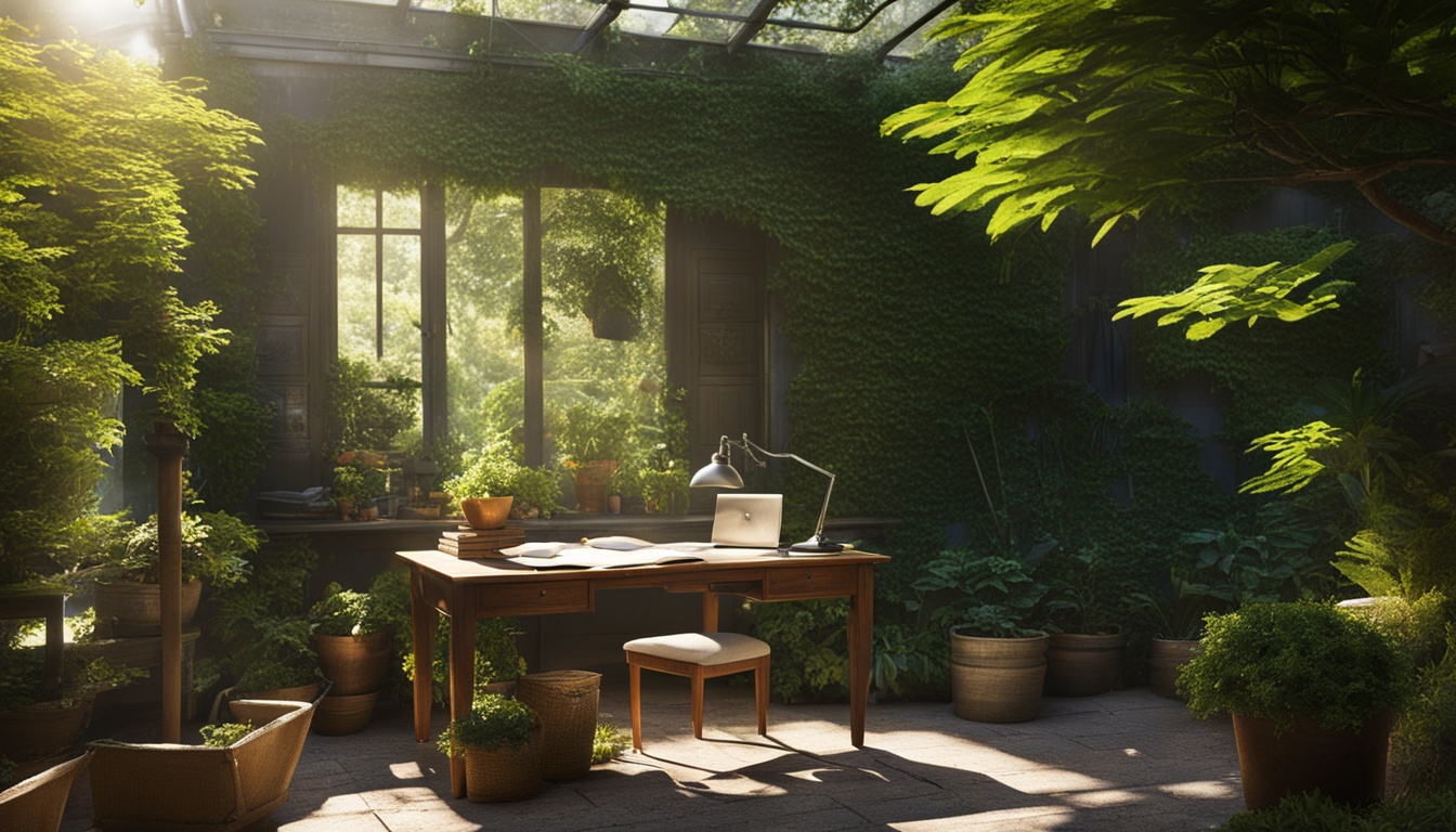 Patio Home Office: Nature-Inspired Designs