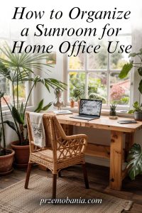 How to Organize a Sunroom for Home Office Use?