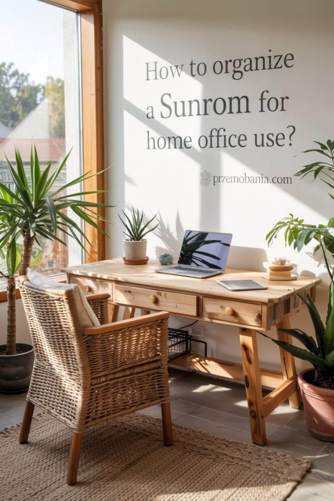 How to Organize a Sunroom for Home Office Use?