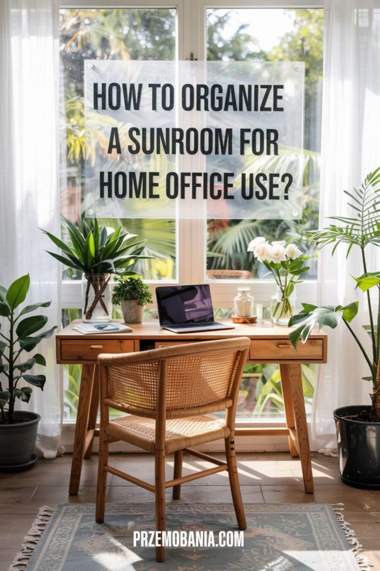 How to Organize a Sunroom for Home Office Use?