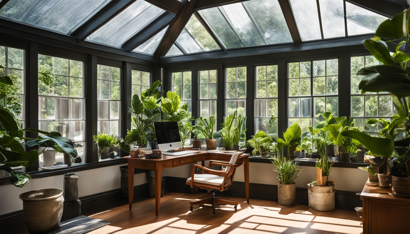 How to Control Temperature in a Sunroom Office?