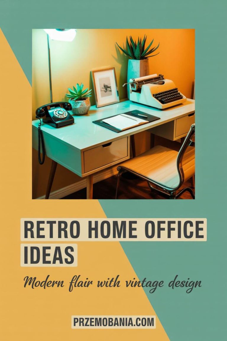 Retro Home Office with Modern Flair & Vintage Design