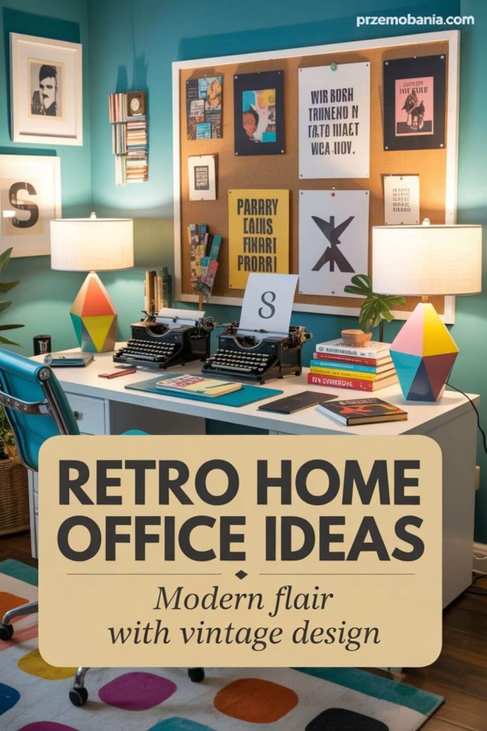 Retro Home Office with Modern Flair & Vintage Design