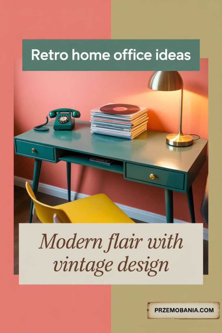 Retro Home Office with Modern Flair & Vintage Design