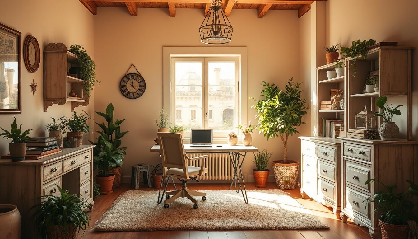 What Colors Work in Shabby Chic Office?