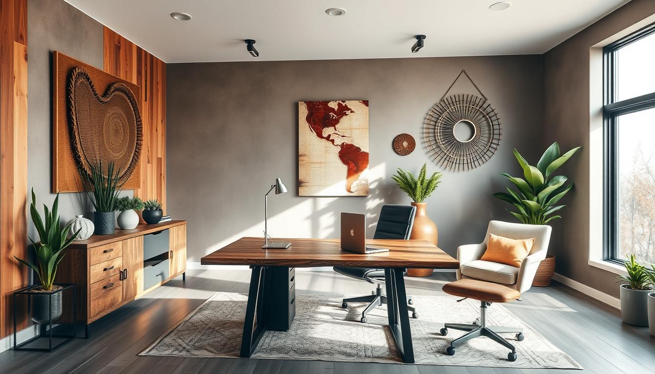 How to Decorate a Rustic Home Office?