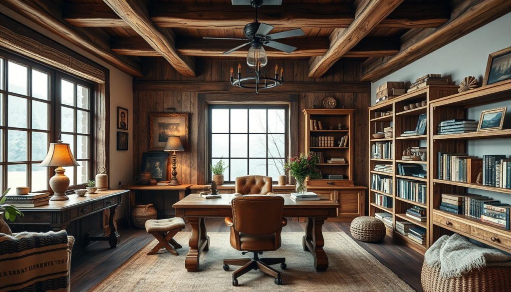 What Is a Rustic Home Office?