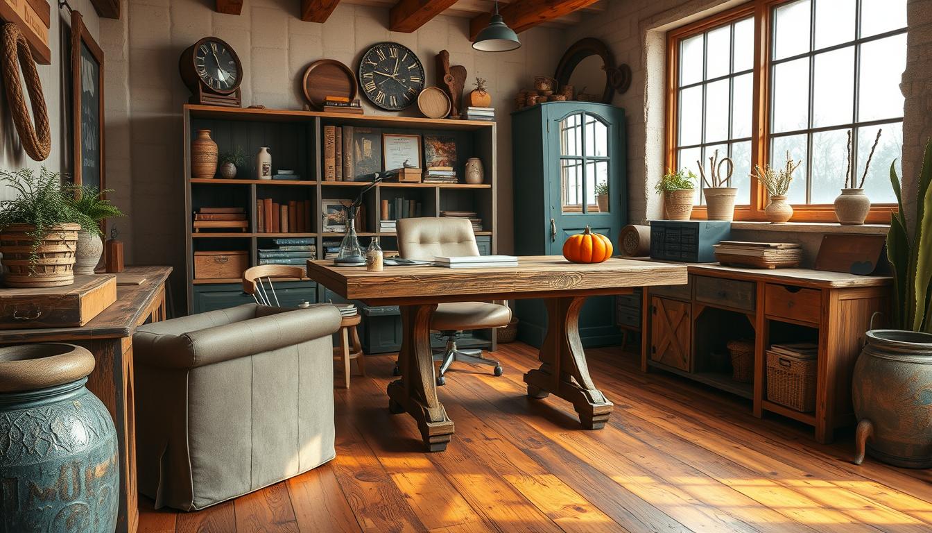 What Furniture Fits a Rustic Office?