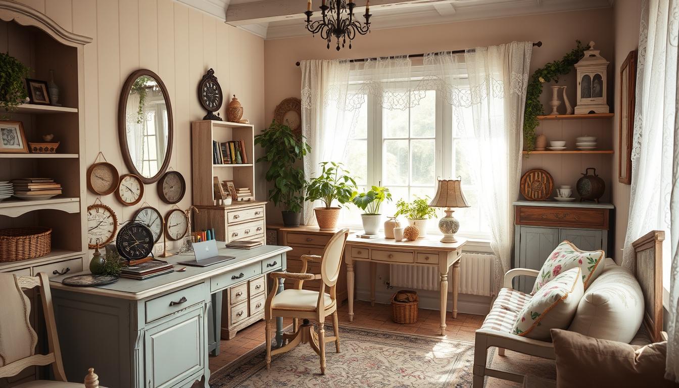 How to Create Cozy Shabby Chic Office?