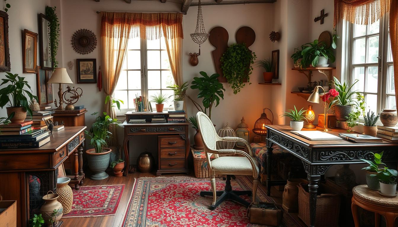 How to Design a Bohemian Home Office?