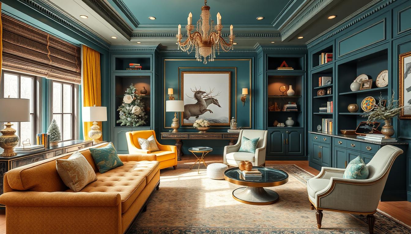 Winter Color Combinations for Elegant Home Office Decor