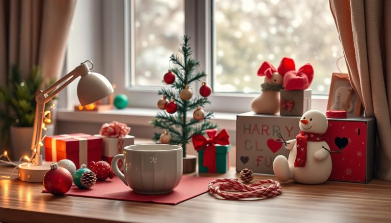 Festive Desk Accessories for Christmas Home Office Decor