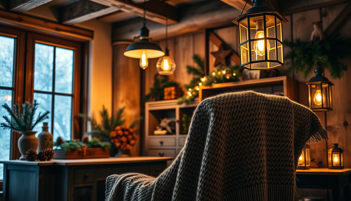 How to Create a Rustic Winter Home Office Decor Look