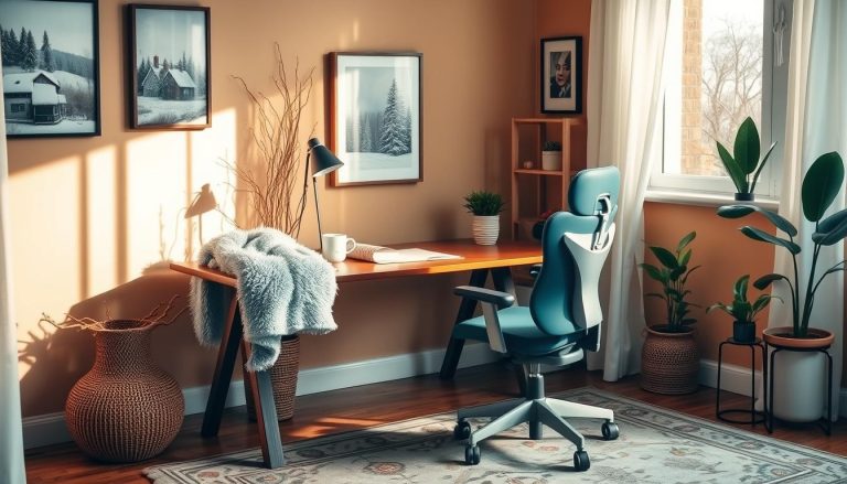 How to Balance Warm and Cool Tones in Winter Home Office Decor