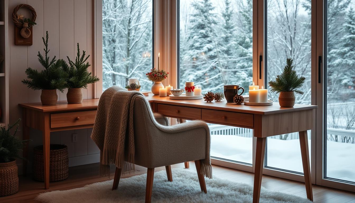 How to Design a Winter-Ready Home Office Decor Space