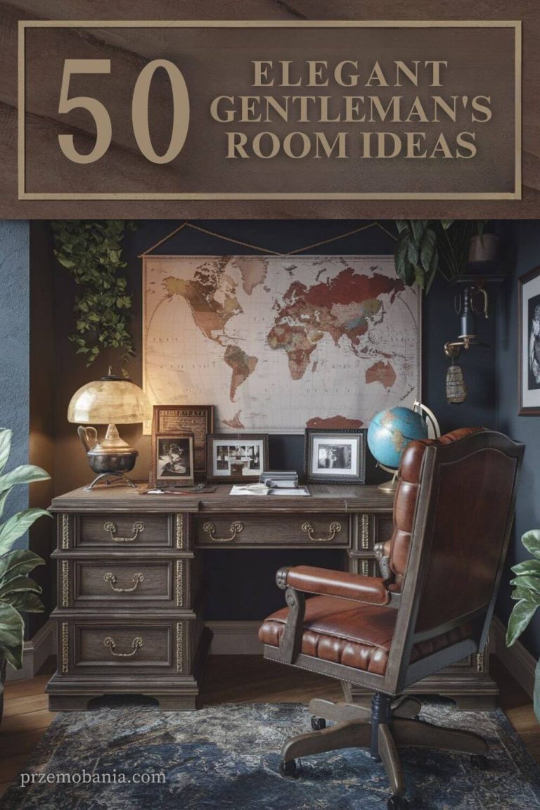 50 Elegant Gentleman Room Ideas for a Stylish Home Office