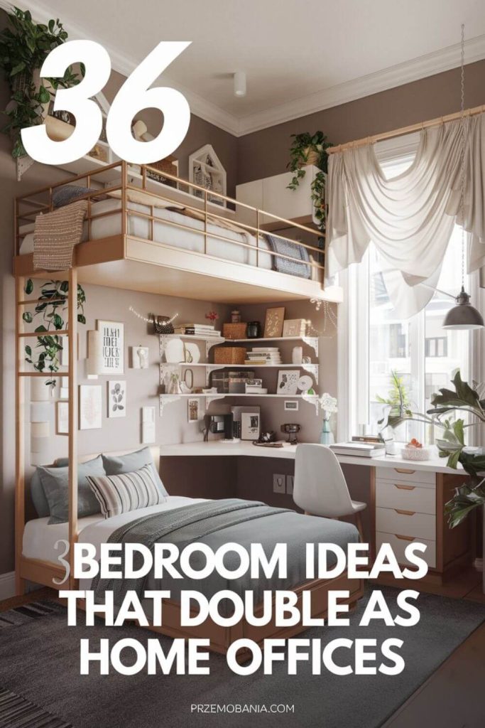 36 Bedroom Ideas That Double as Home Offices
