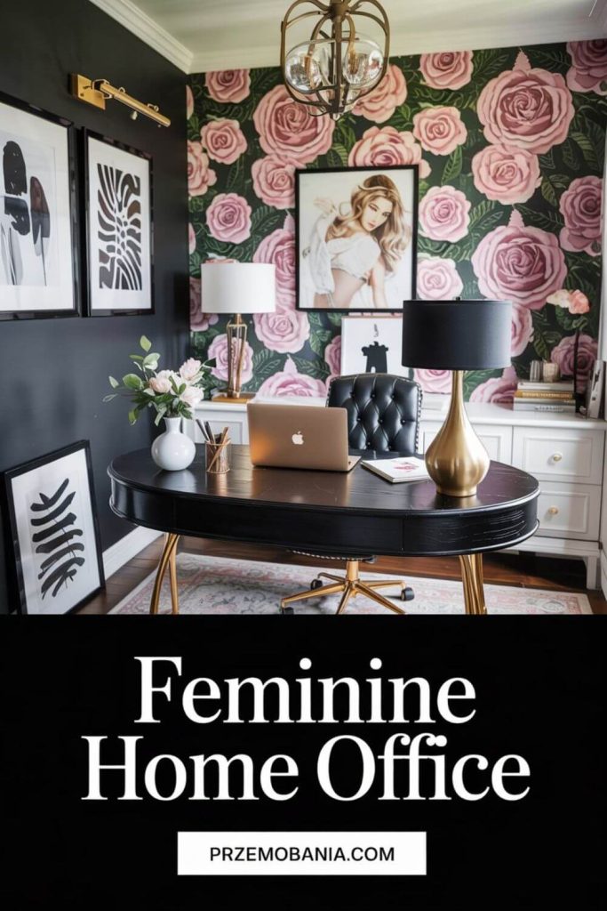 36 Feminine Home Office Classy Styles with Luxurious Decor
