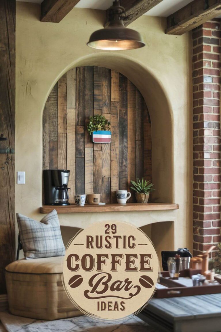 29 Rustic Coffee Bar Ideas for Your Cozy Home Office