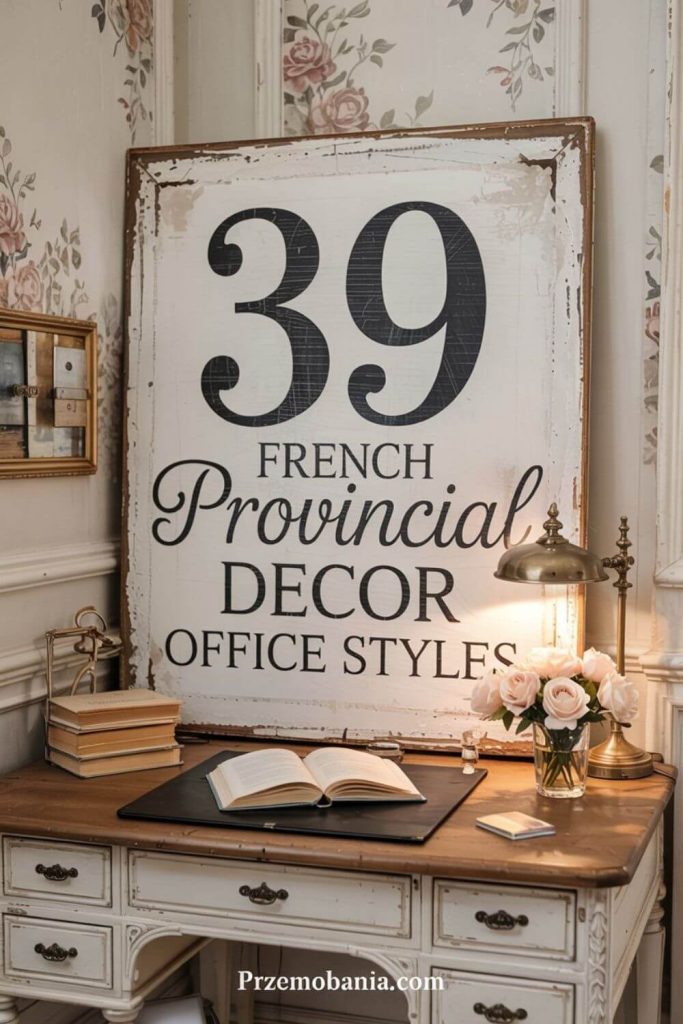 39 Elegant French Provincial Decor Office Ideas