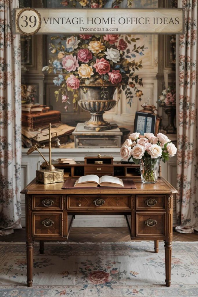 39 Stylish Vintage Home Office Ideas You’ll Love