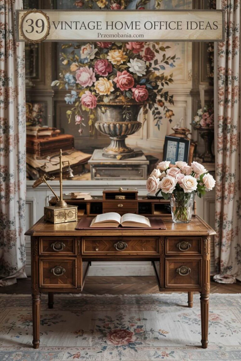 39 Stylish Vintage Home Office Ideas You’ll Love