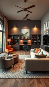 36 Living Room Designs to Complement Home Office