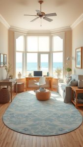 48 Coastal Cottage Beige Aesthetic Ideas for a Home Office