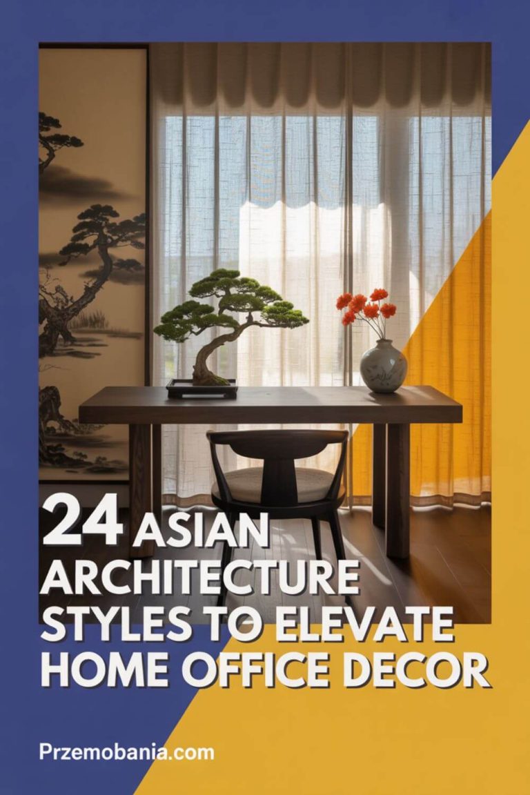 24 Asian Architecture Styles to Elevate Home Office Decor