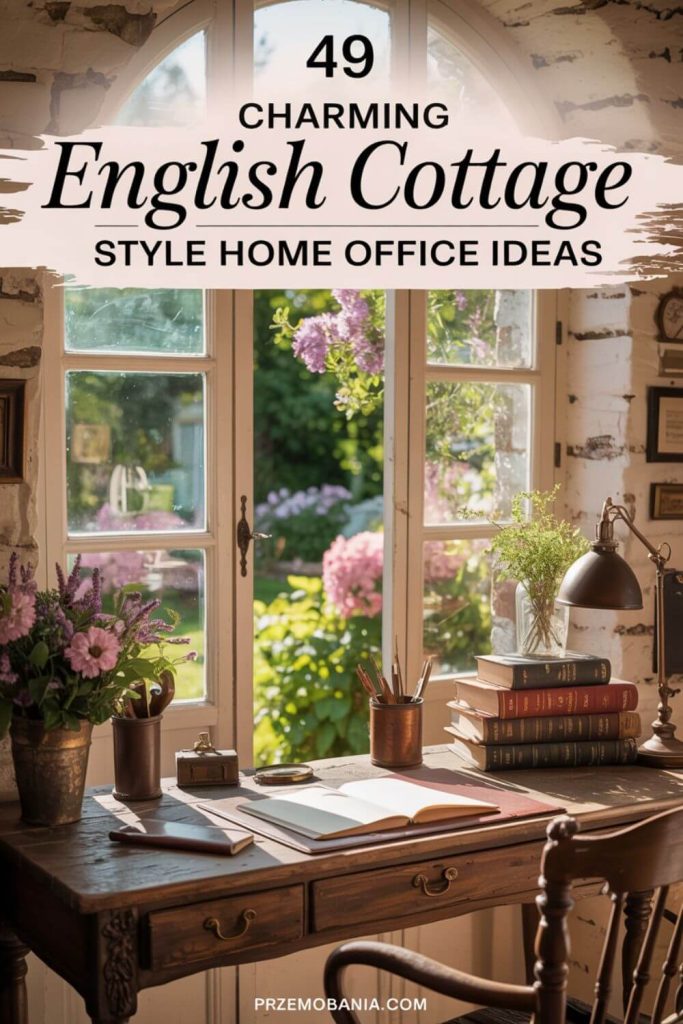 49 Charming English Cottage Style Home Office Ideas