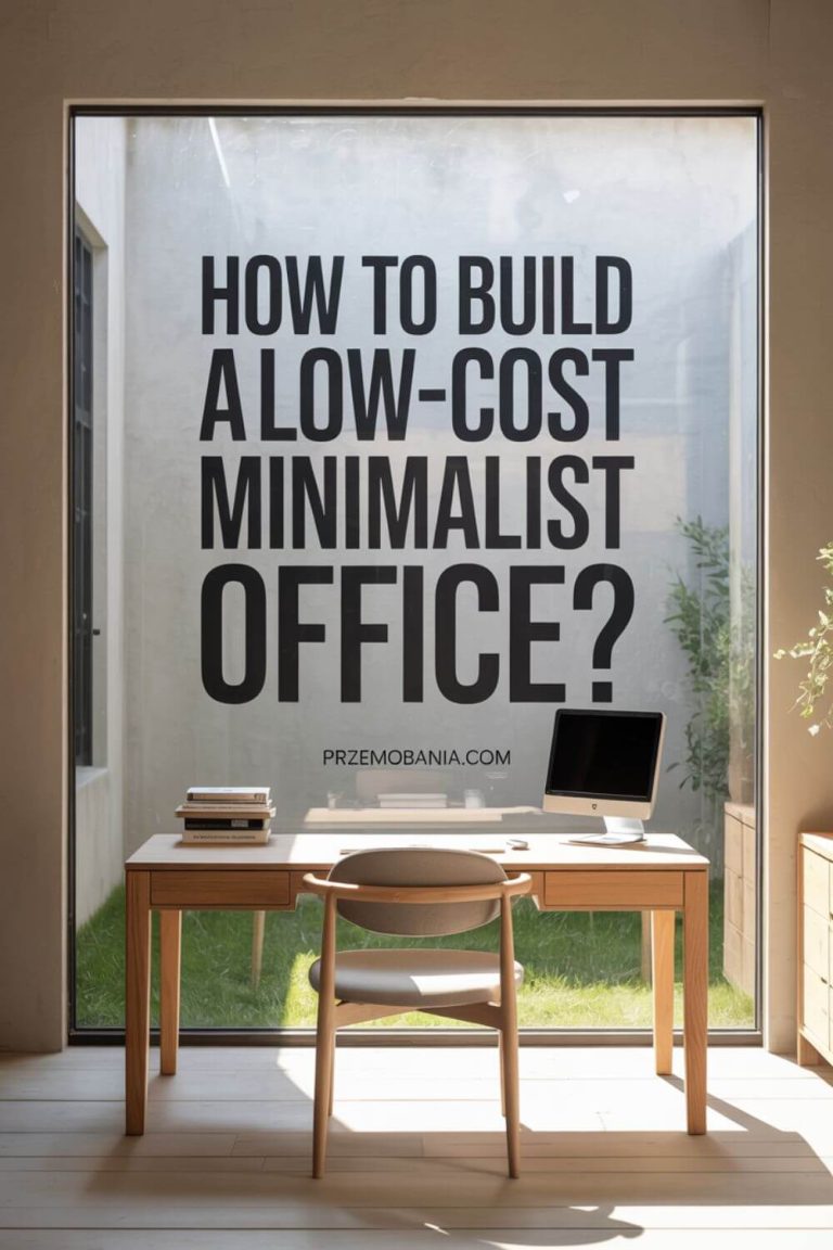 How to Build a Low-Cost Minimalist Office?
