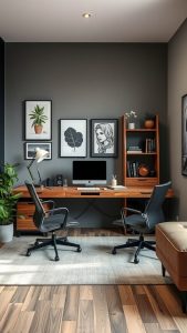 39 Stylish Home Office Ideas for Men
