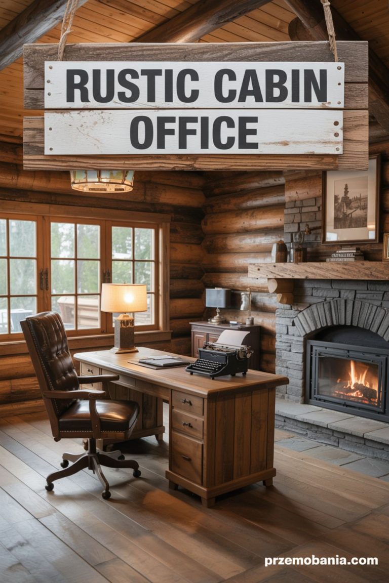Rustic Cabin Office