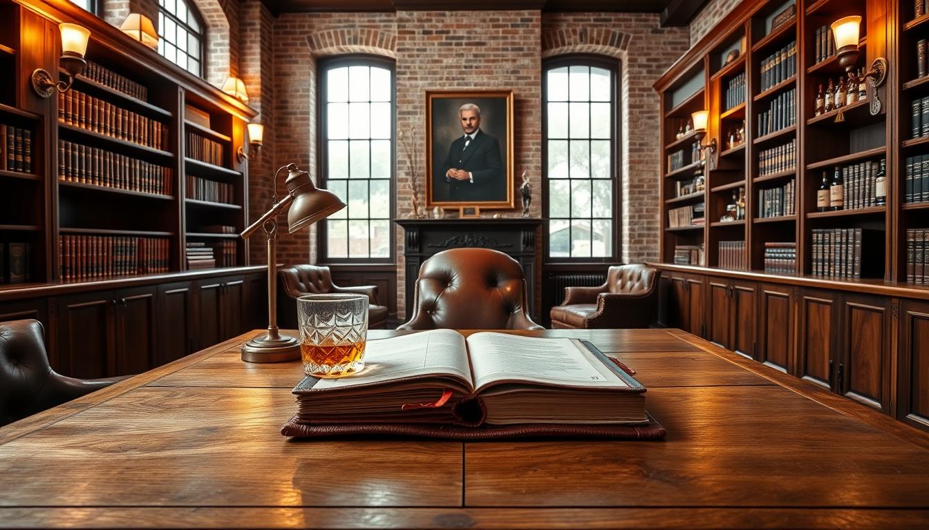 Whiskey & Bourbon Theme Office