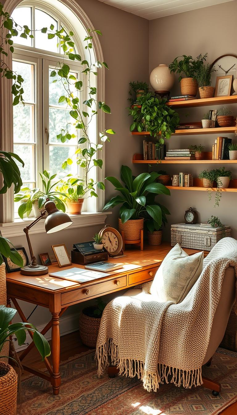 Cottagecore-Inspired Office