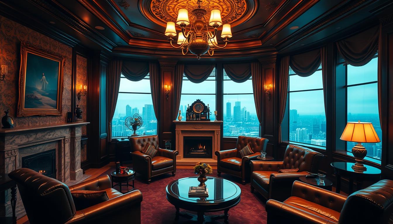 Luxury Cigar Lounge Office