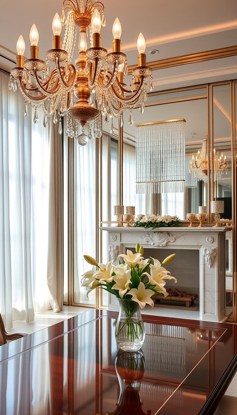 Luxe Crystal & Mirror Office