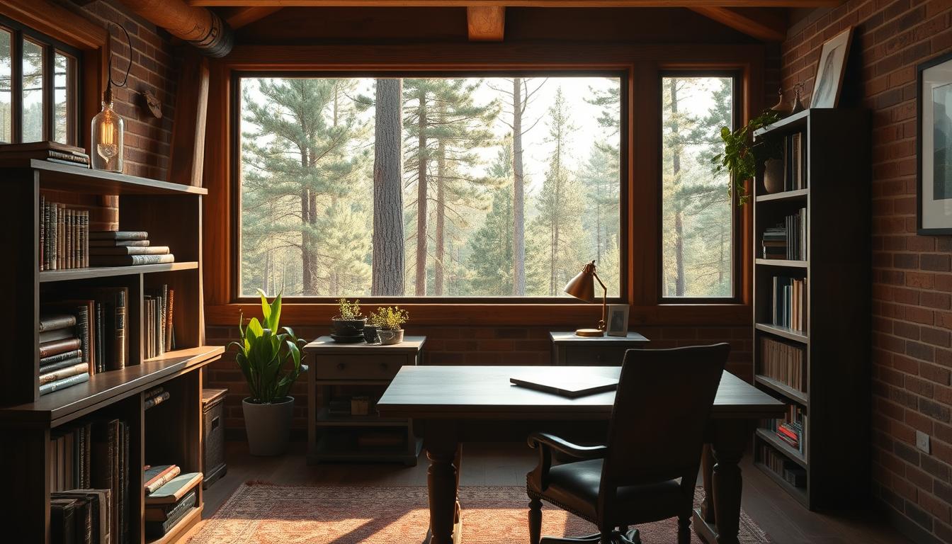 Rustic Cabin Office